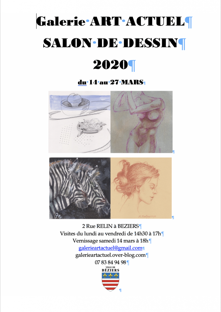 Salon de dessin 2020, Béziers - Artistes d'Occitanie